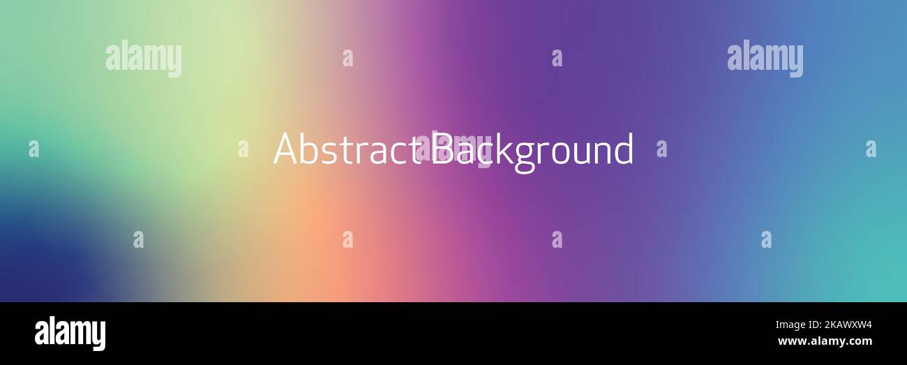 A panoramic shot of an editable abstract design with rainbow colors ...