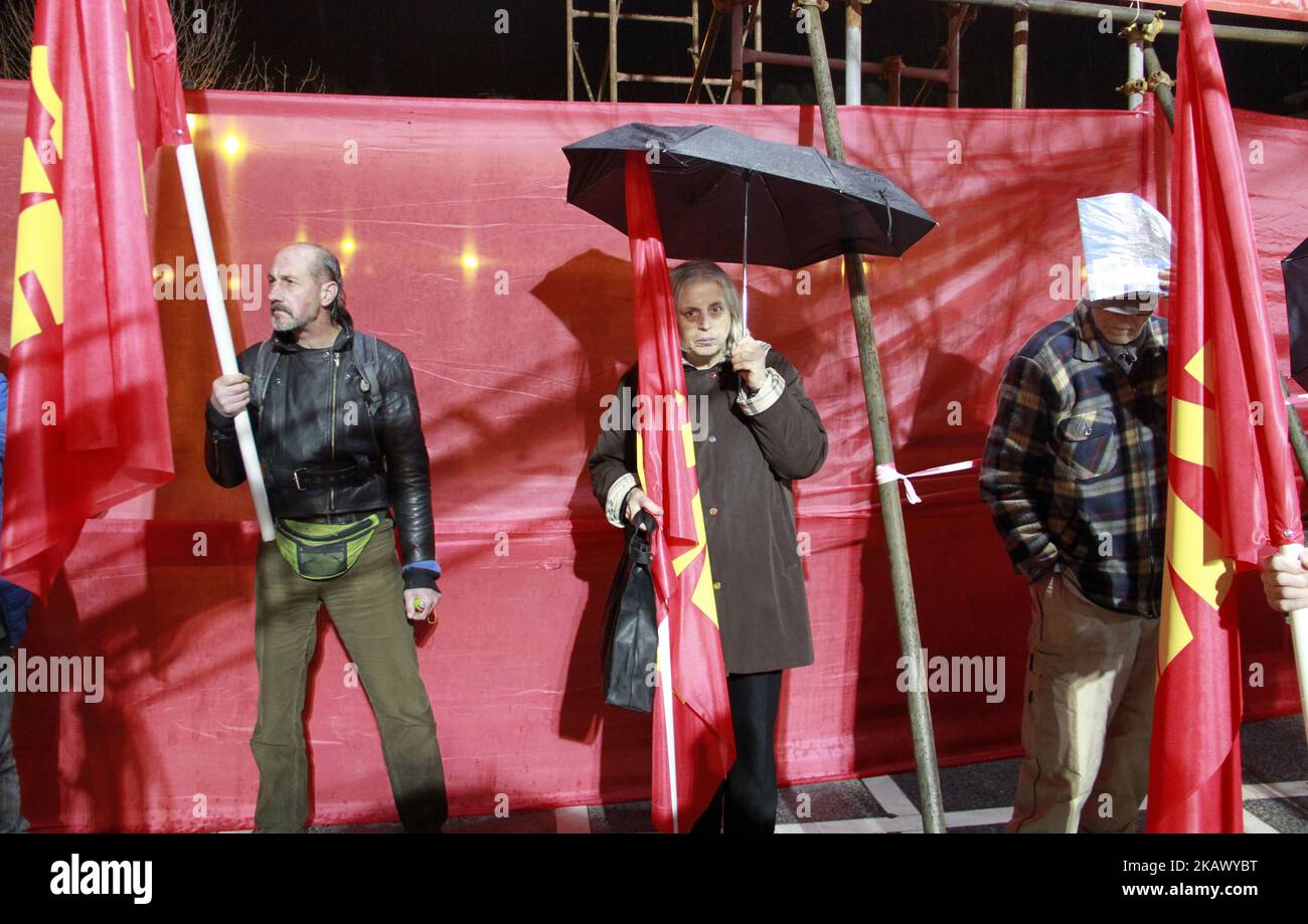 Greek communist party (KKE) demonstration in Thessaloniki, on March 6 ...