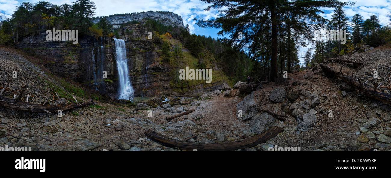 A 360 panorama of Cirque de Saint-Même, Chartreuse, France Stock Photo ...