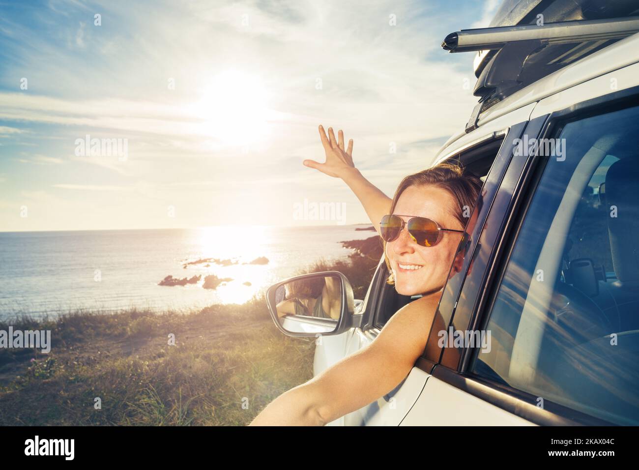 Woman hand behind window hi-res stock photography and images - Alamy
