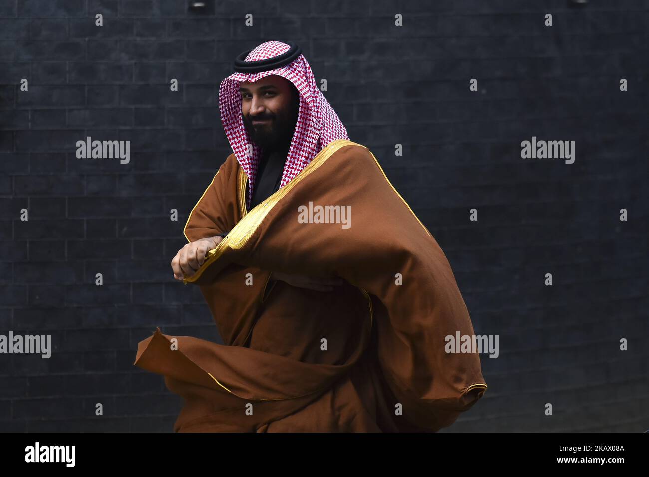 Saudi Crown Prince Mohammed bin Salman arrives at Downing Street ...