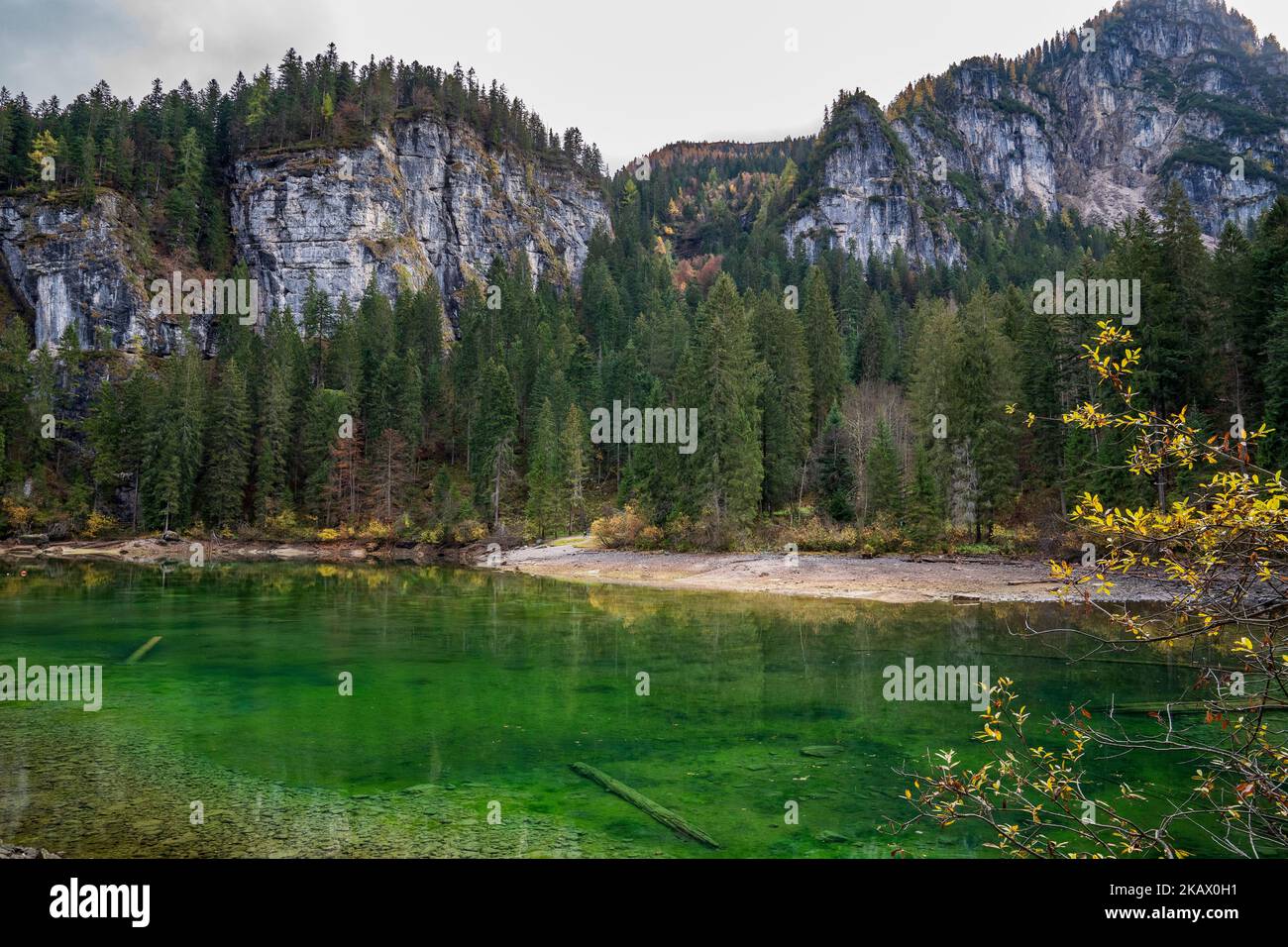 Lake Tovel - Dolomites Stock Photo - Alamy