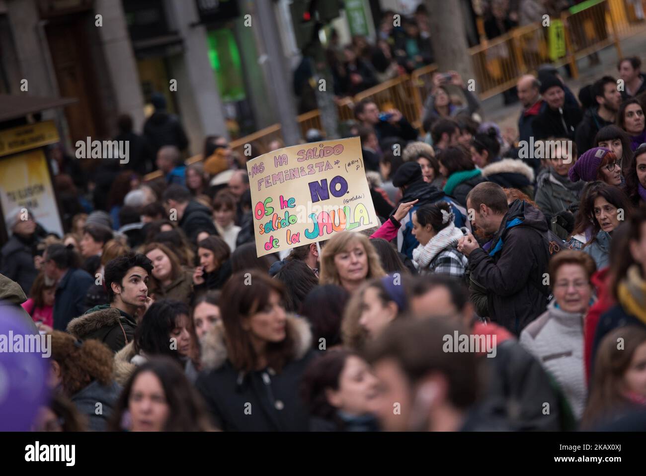 Women shouting angry slogans during the International Women's Day in ...