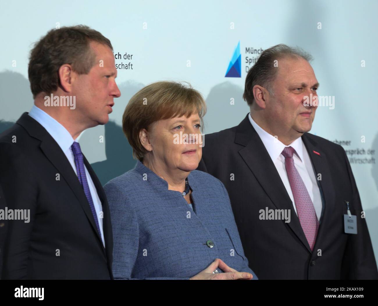 President of DIHK Dr. Eric Schweitzer, German Chancellor Angela Merkel ...