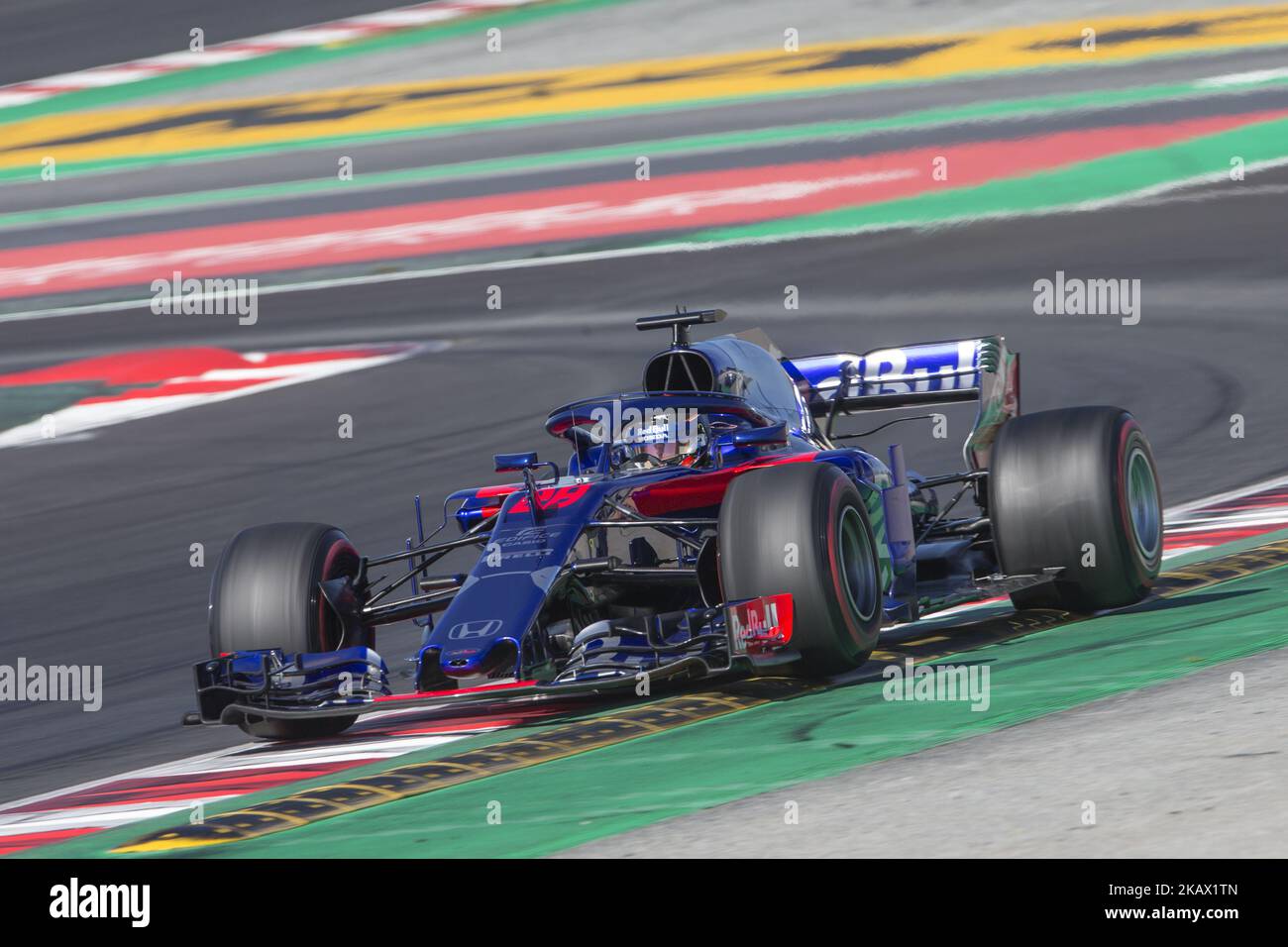 Brendon Hartley during the test of F1 celebrated at Circuit of ...