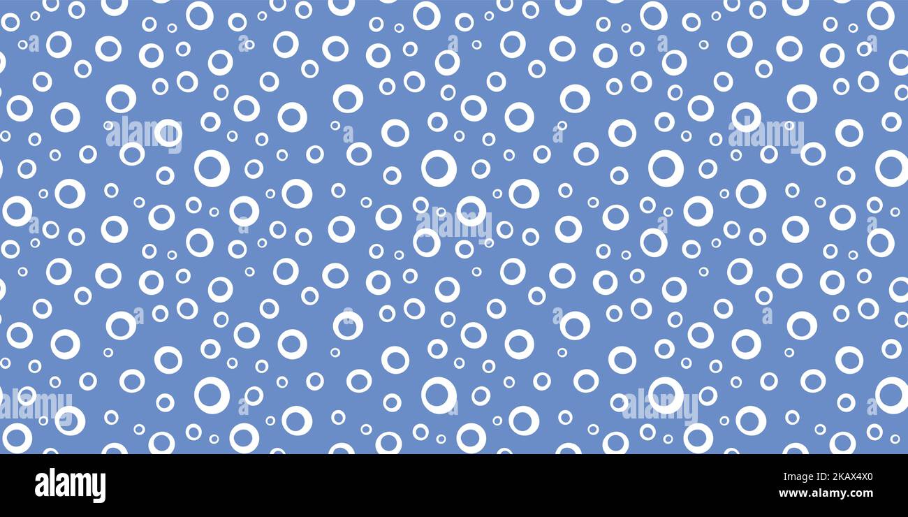 Abstract dotted bubble pattern border background. Fun seamless repeat ...