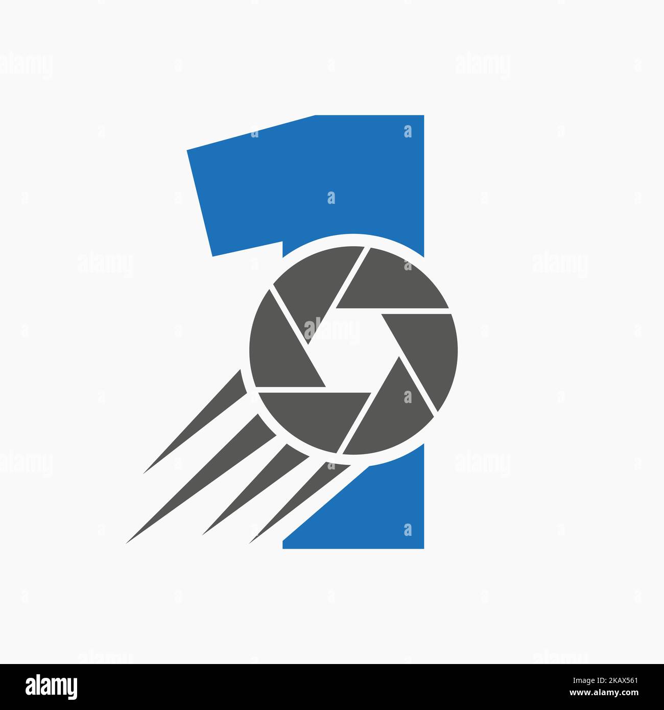 Letter 1 Photography Logo Camera Lens Concept. Photography Camera ...