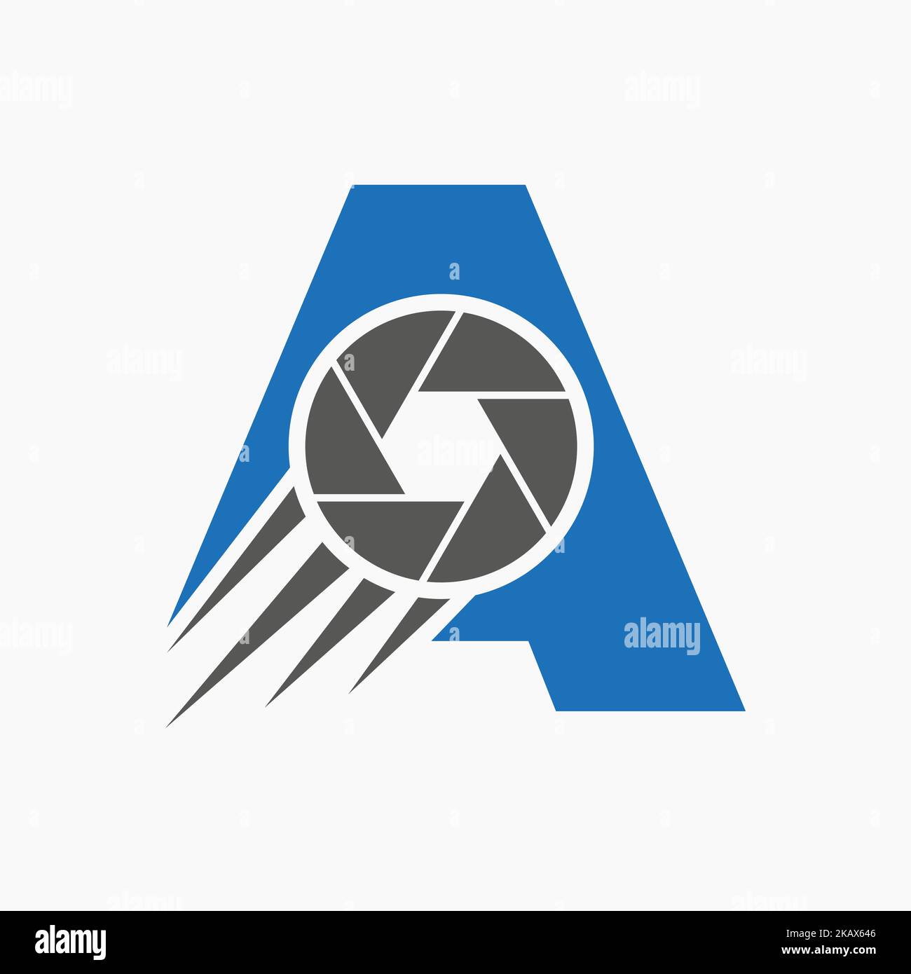 Letter A Photography Logo Camera Lens Concept. Photography Camera ...