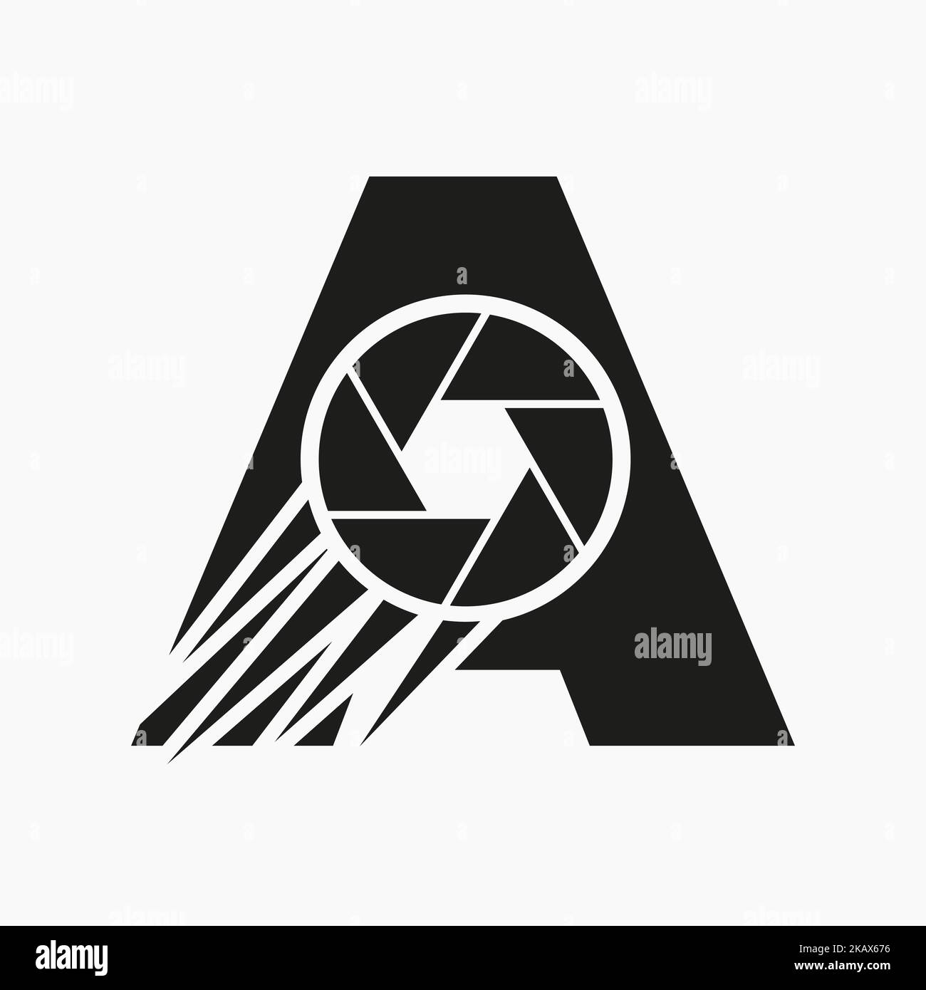 Letter A Photography Logo Camera Lens Concept. Photography Camera ...