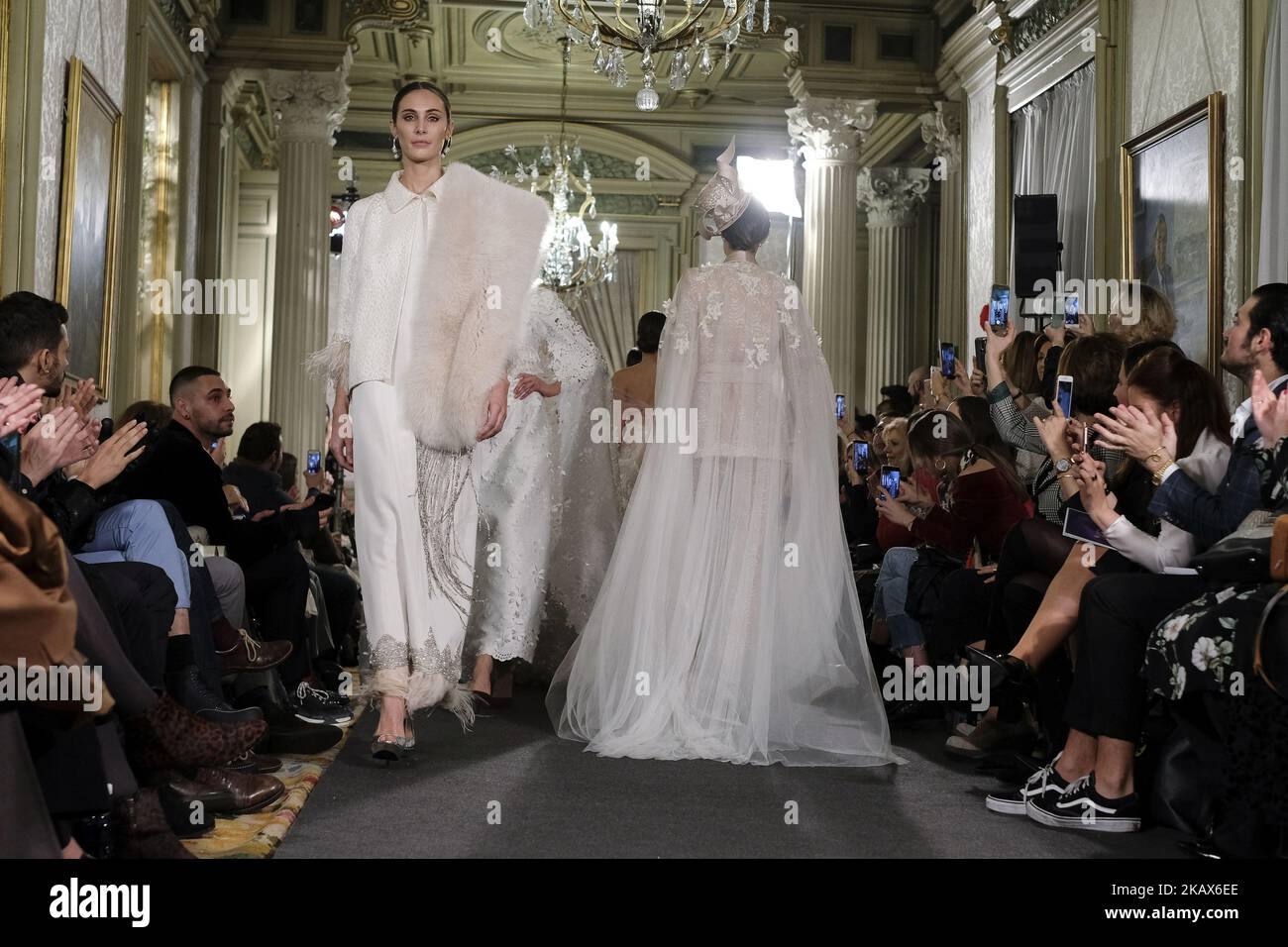 A Model shows a EMILIO SALINAS design during fashion week ATELIER ...
