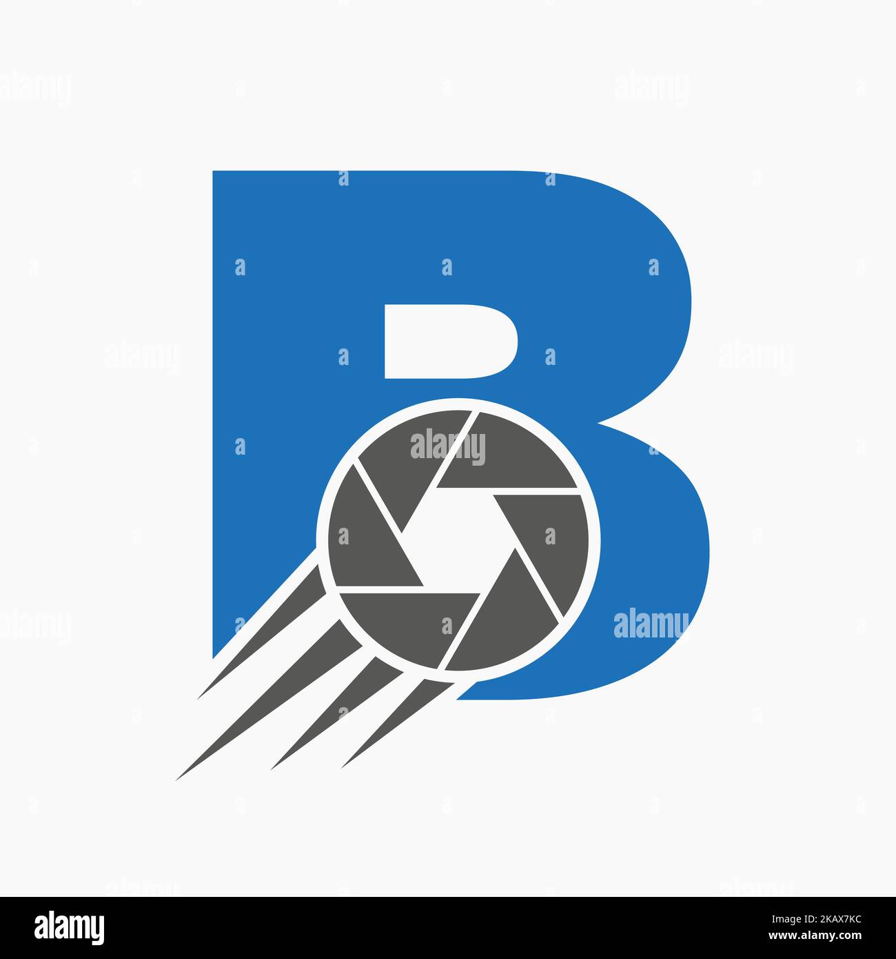 Letter B Photography Logo Camera Lens Concept. Photography Camera ...