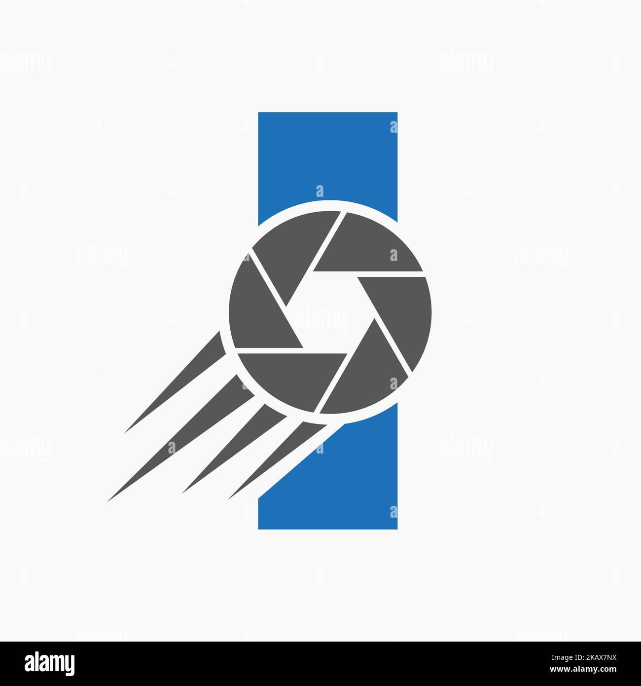 Letter I Photography Logo Camera Lens Concept. Photography Camera ...