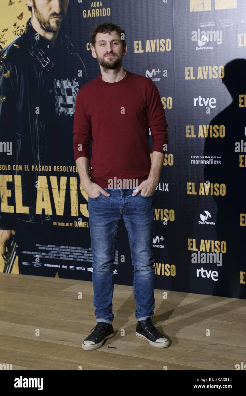 Actor Raul Arevalo attends the 'El Aviso' photocall at Urso hotel on ...