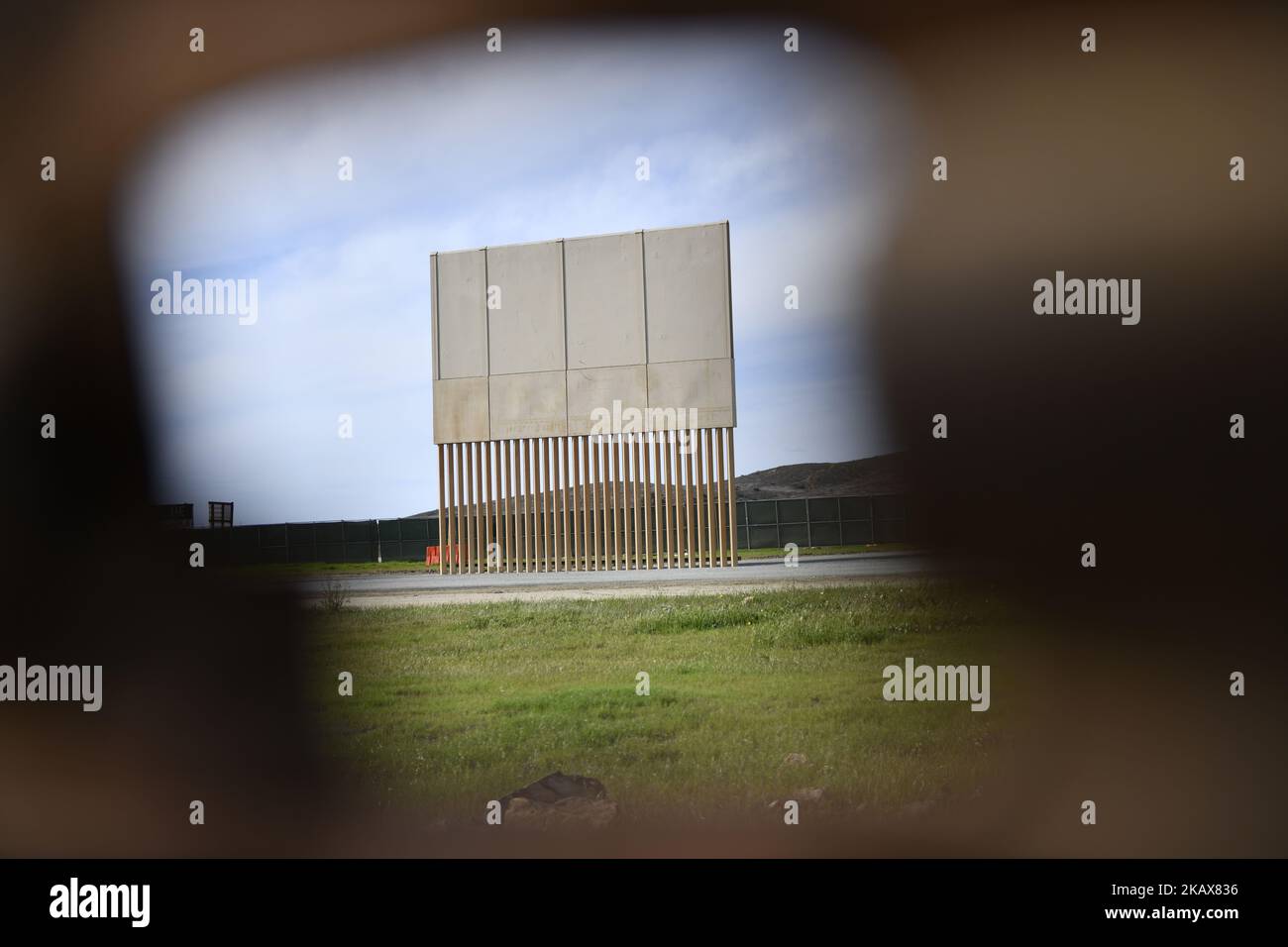 Eight border wall prototypes are on display in Otay Mesa, a community ...