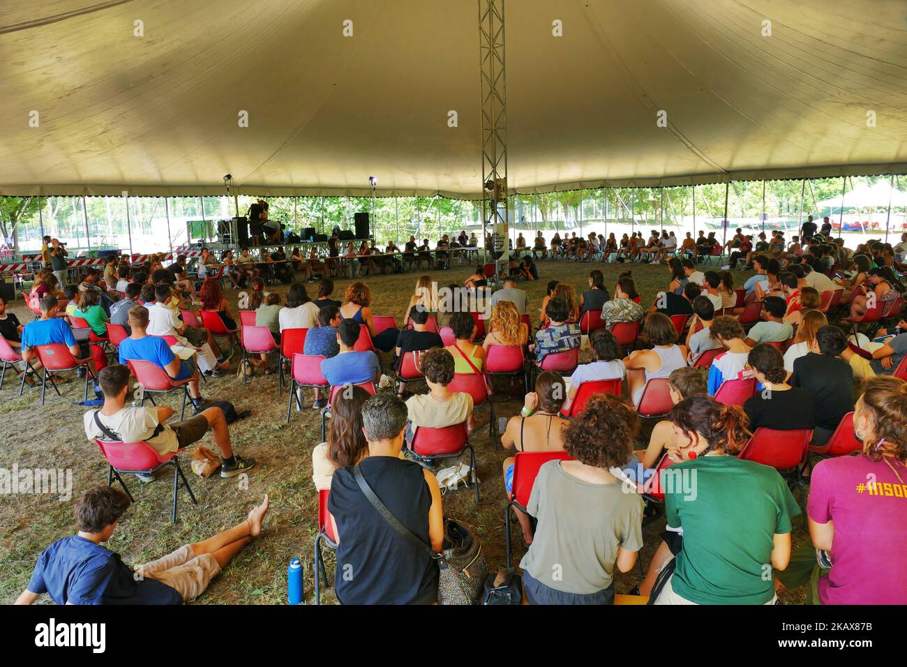 The activists meeting at Colletta urban park for the international ...
