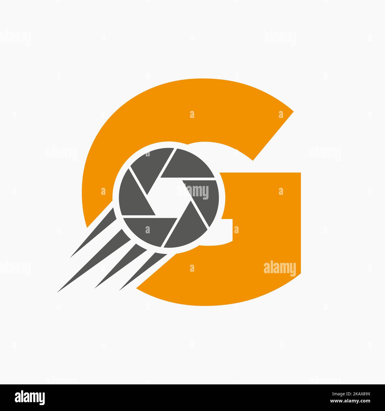Letter G Photography Logo Camera Lens Concept. Photography Camera ...