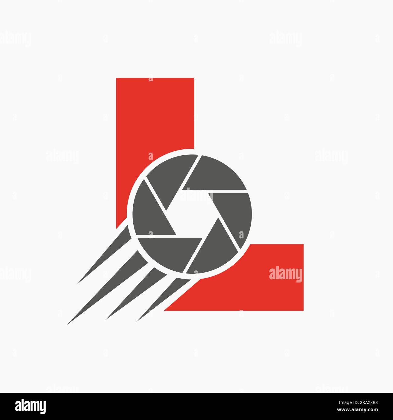 Letter L Photography Logo Camera Lens Concept. Photography Camera ...