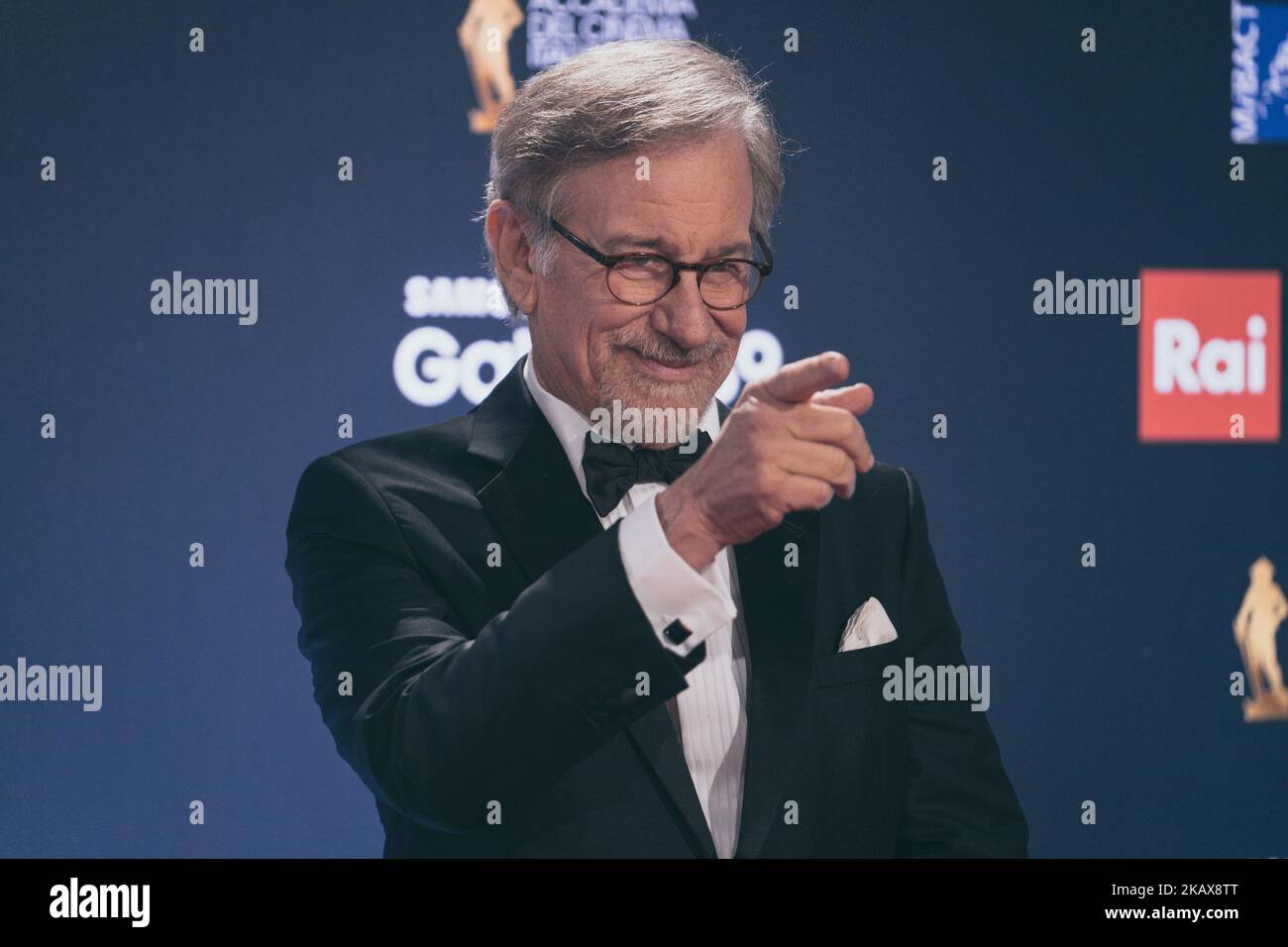 Steven Spielberg walks a red carpet ahead of the 62nd David Di ...