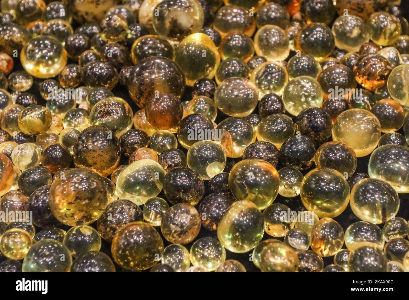 Jewellery made of amber is seen in Gdansk, Poland during 25th ...
