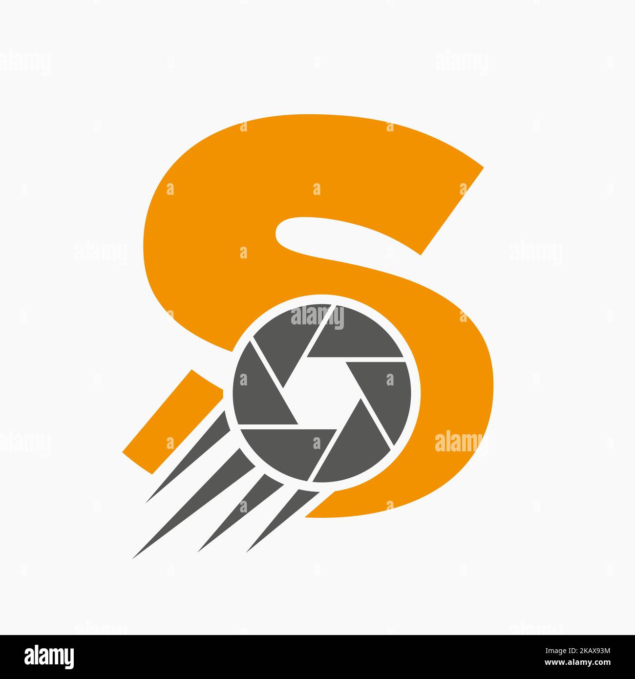 Letter S Photography Logo Camera Lens Concept. Photography Camera ...