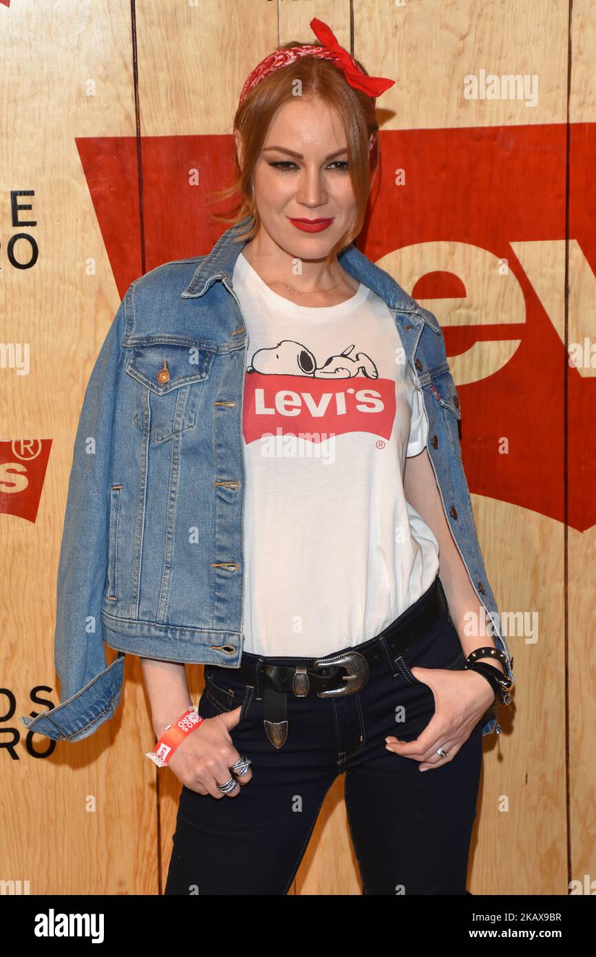 Singer Daniela Magun is seen arriving at the red carpet for opening of ...