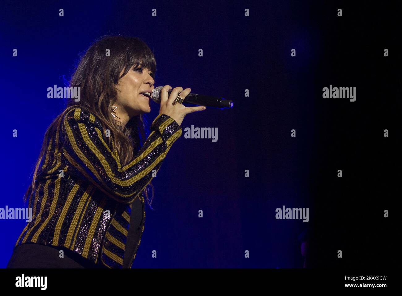 Spanish singer Vanesa Martin performing on stage at Aula Magna in ...