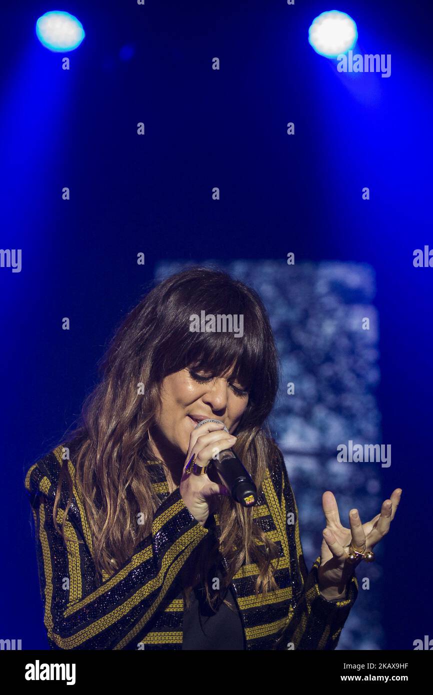 Spanish singer Vanesa Martin performing on stage at Aula Magna in ...