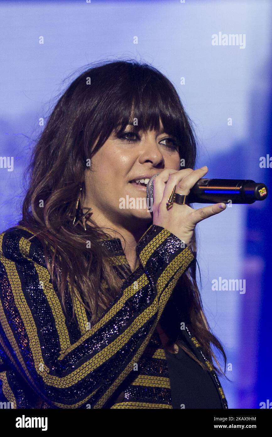Spanish singer Vanesa Martin performing on stage at Aula Magna in ...