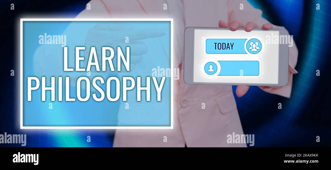 Sign displaying Learn Philosophy. Business concept most iconic ...