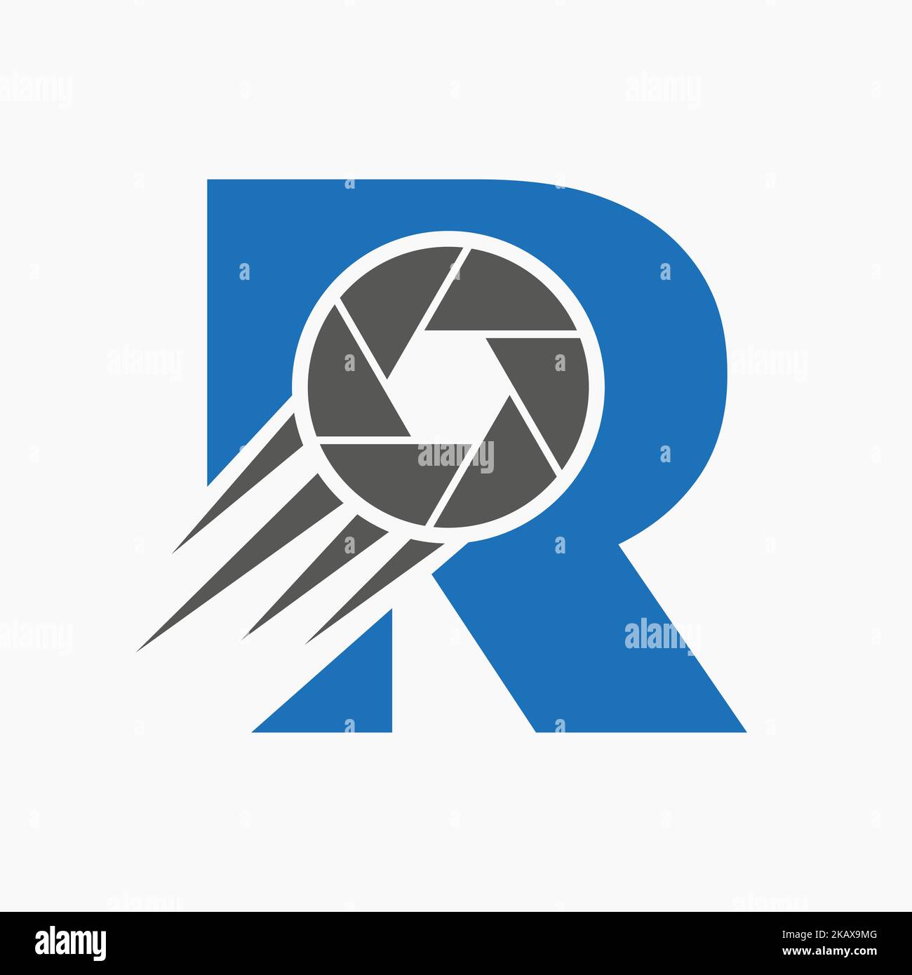 Letter R Photography Logo Camera Lens Concept. Photography Camera ...