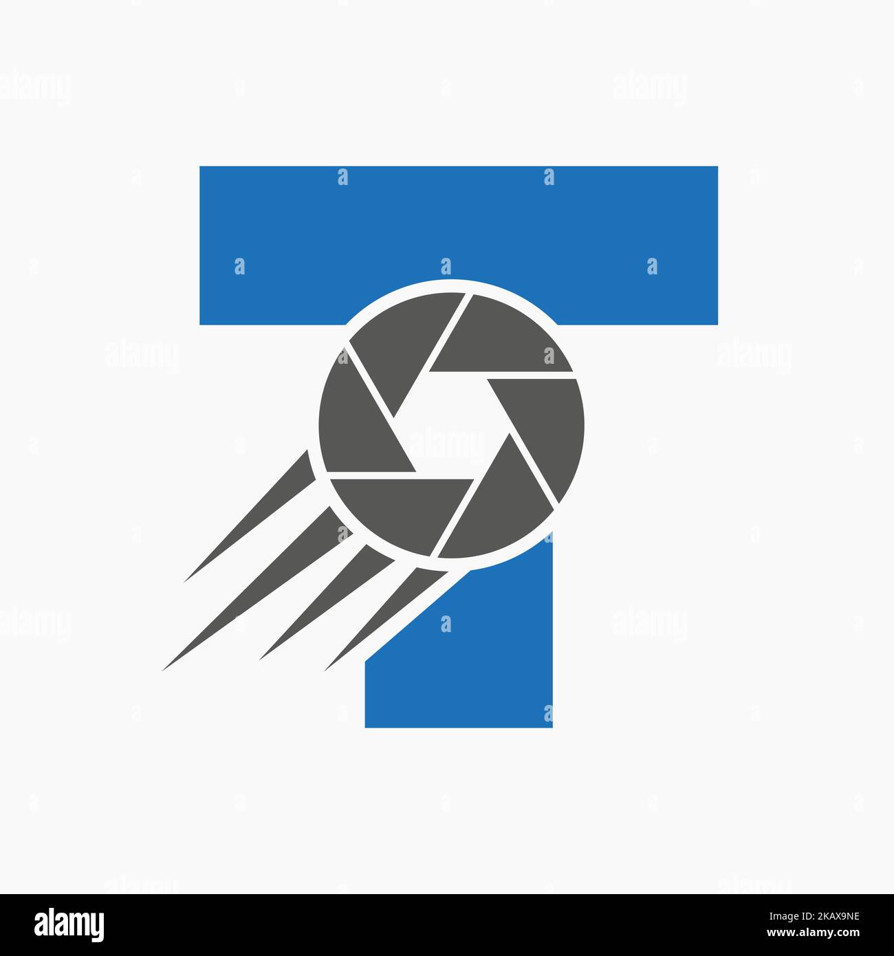 Letter T Photography Logo Camera Lens Concept. Photography Camera ...