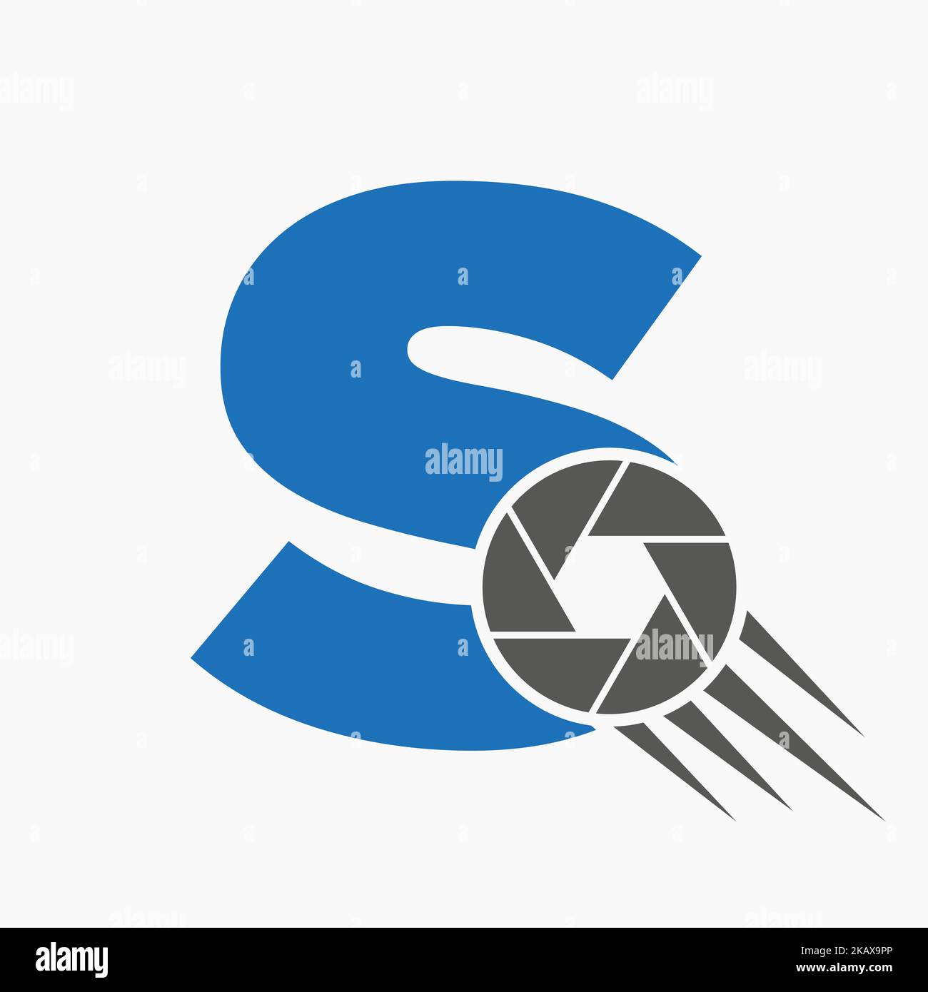 Letter S Photography Logo Camera Lens Concept. Photography Camera ...