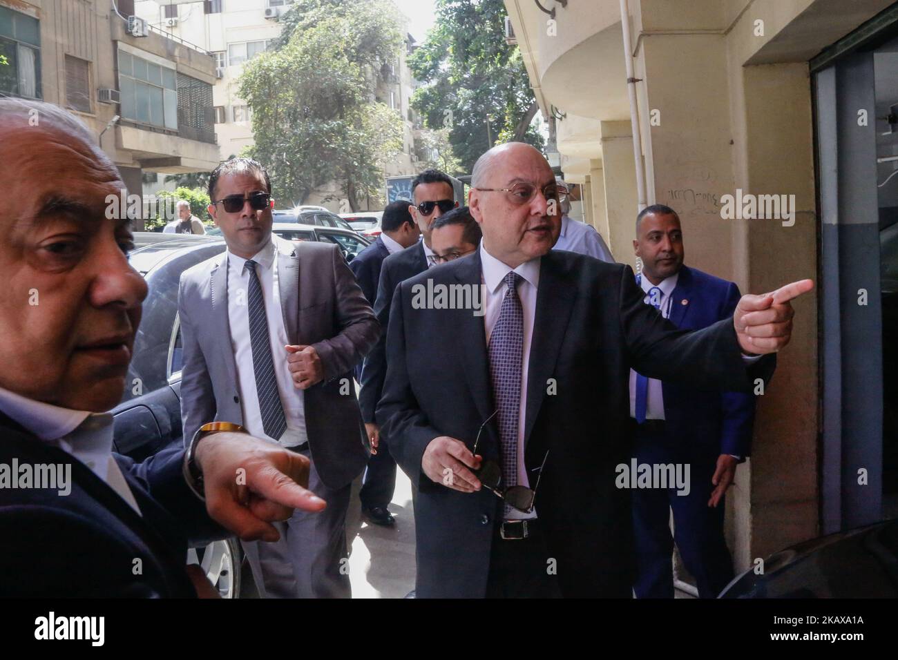 Presidential candidate Musa Mustafa Musa going from his home to casts ...