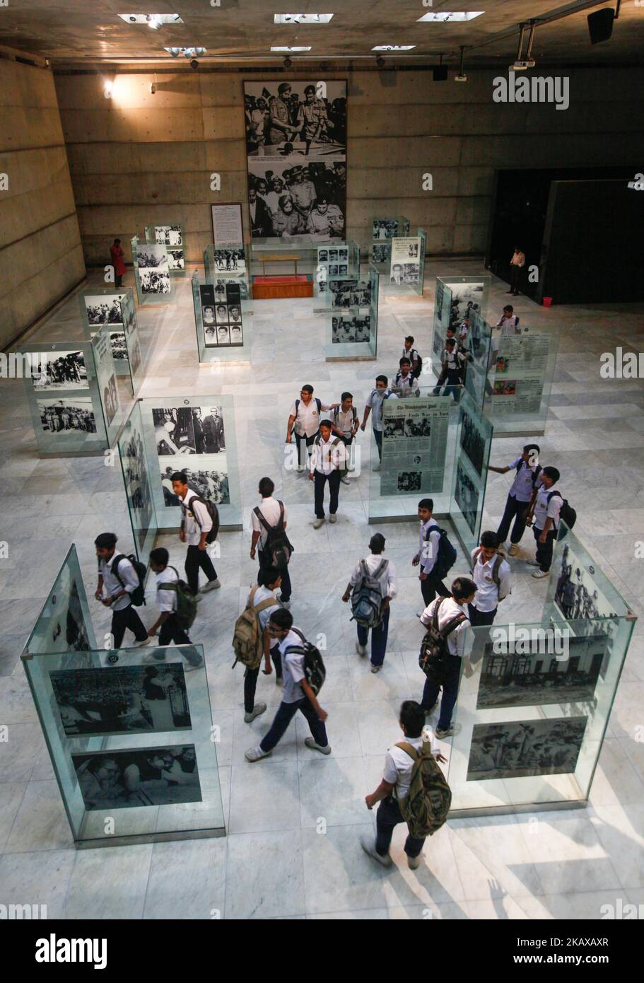 Visitors watching at the history of the nation in Museum of ...