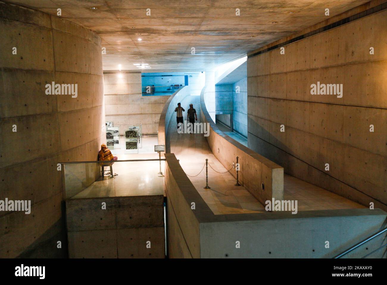 Visitors watching at the history of the nation in Museum of ...