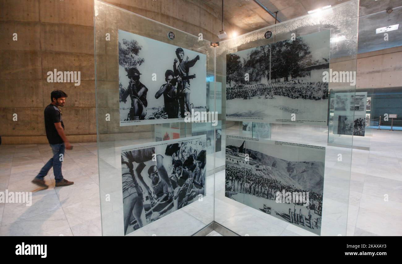 Visitors watching at the history of the nation in Museum of ...