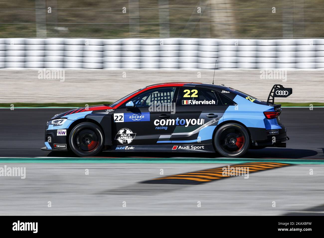 22 Frederic Vervisch from Belgium of AUDI Sport Team COMTOYOU with Audi ...