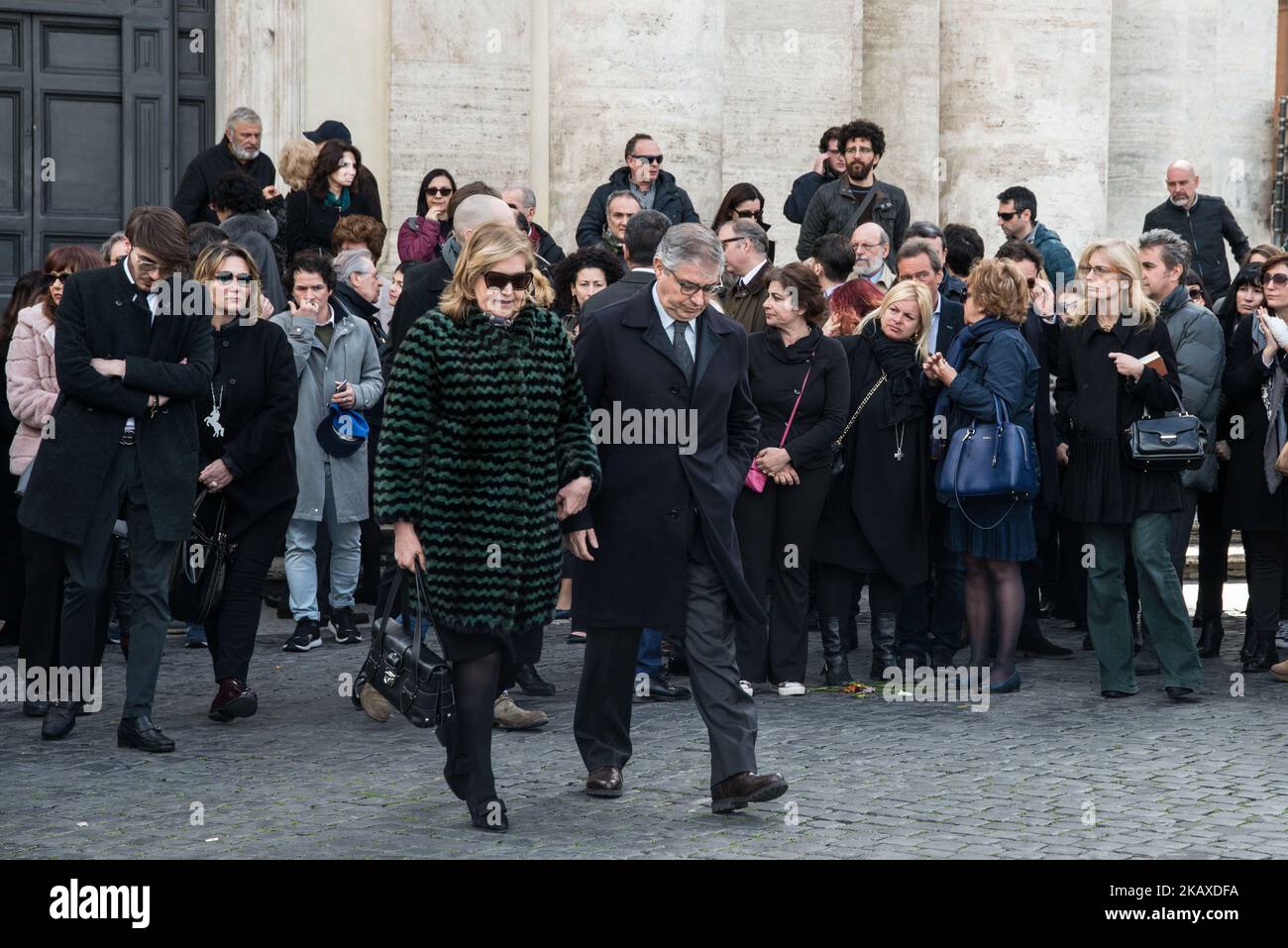 Laura Tibaldi during the Church of Artists in Piazza del Popolo in Rome ...