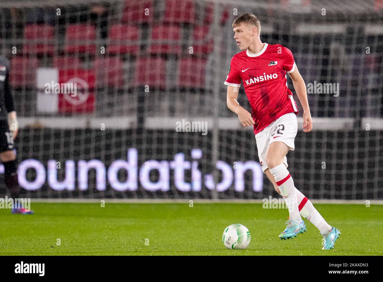 ALKMAAR, NETHERLANDS - NOVEMBER 3: Maxim Dekker of AZ Alkmaar during ...