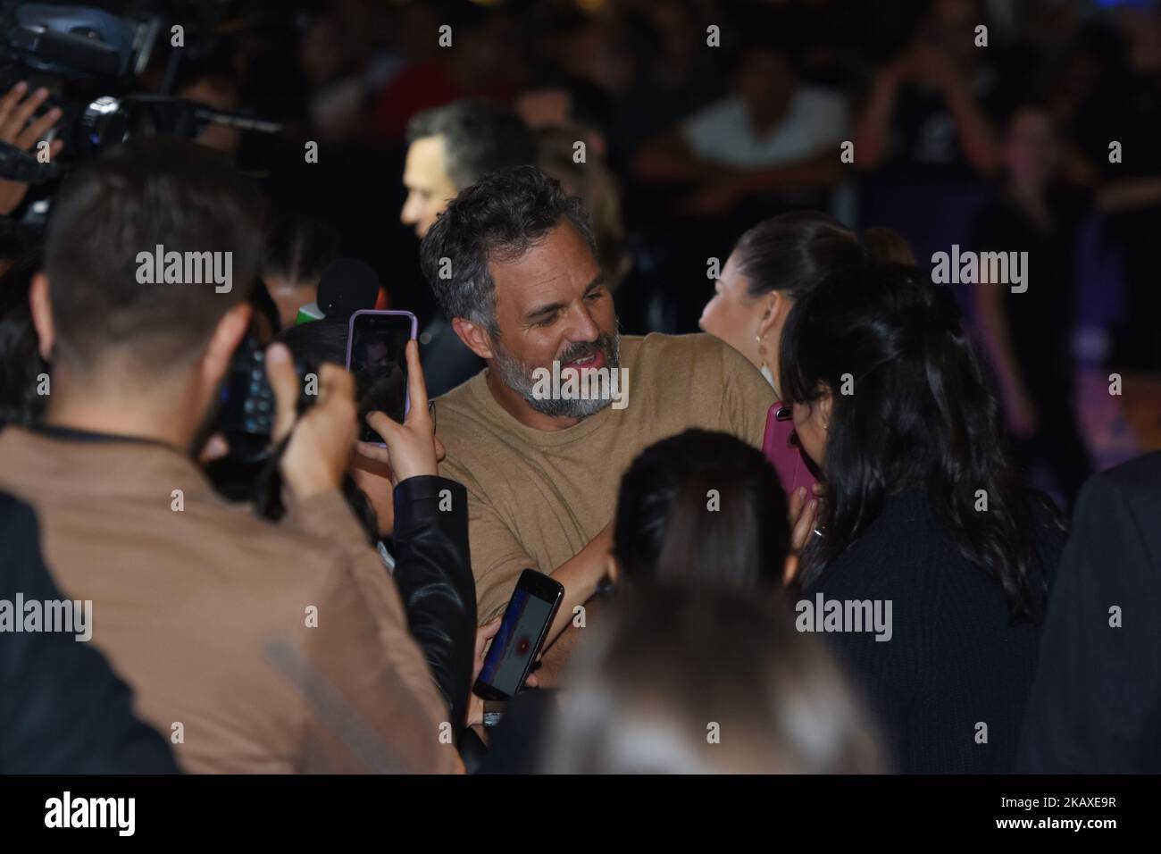 Actor Mark Ruffalo starring as Hulk is seen arriving at black carpet of ...