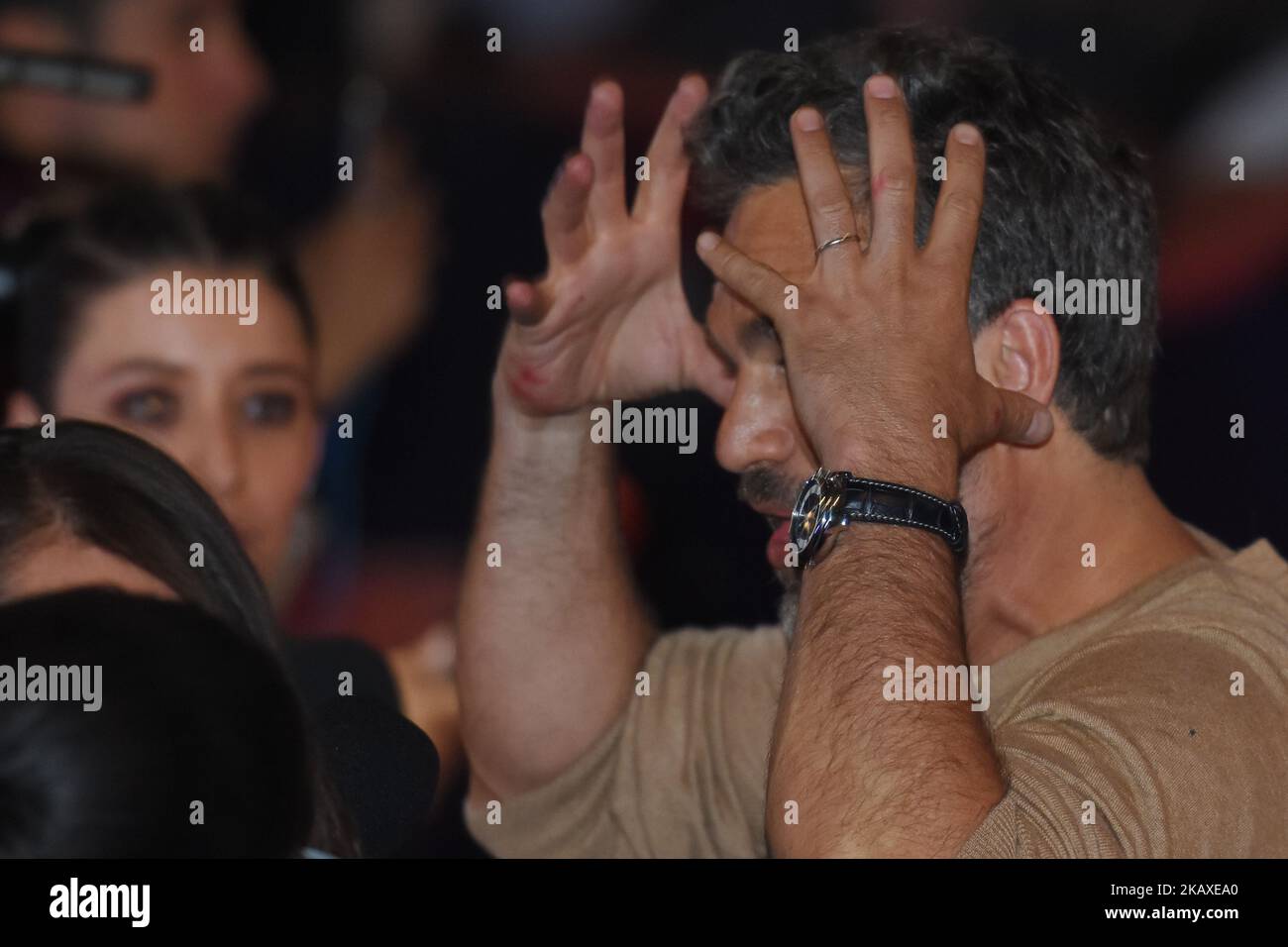 Actor Mark Ruffalo starring as Hulk is seen arriving at black carpet of ...