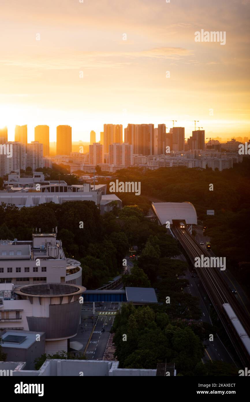 Aerial shot modern buildings urban hi-res stock photography and images ...