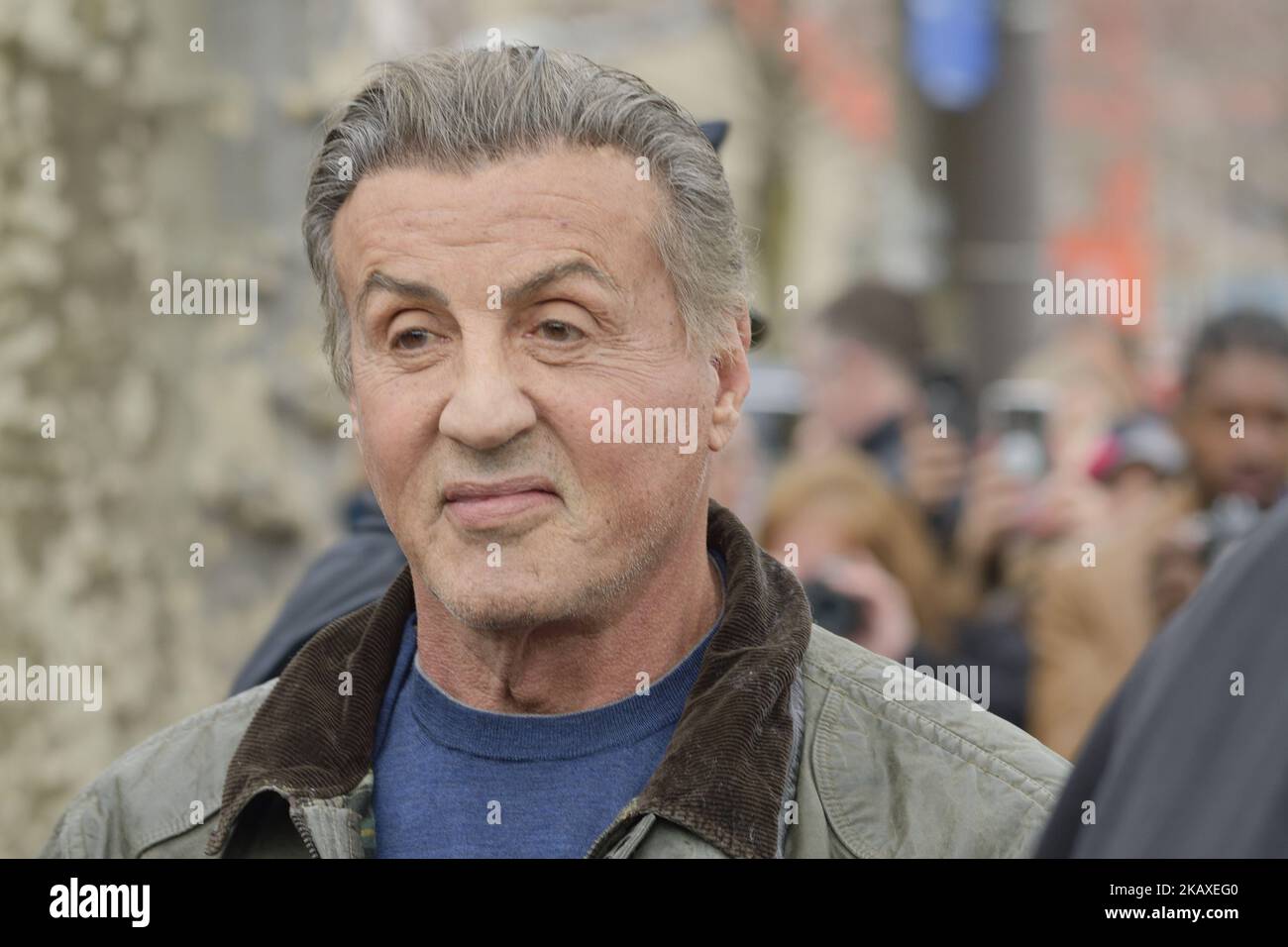 Actor, director Sylvester Stallone and Philadelphia Major Jim Kenney ...