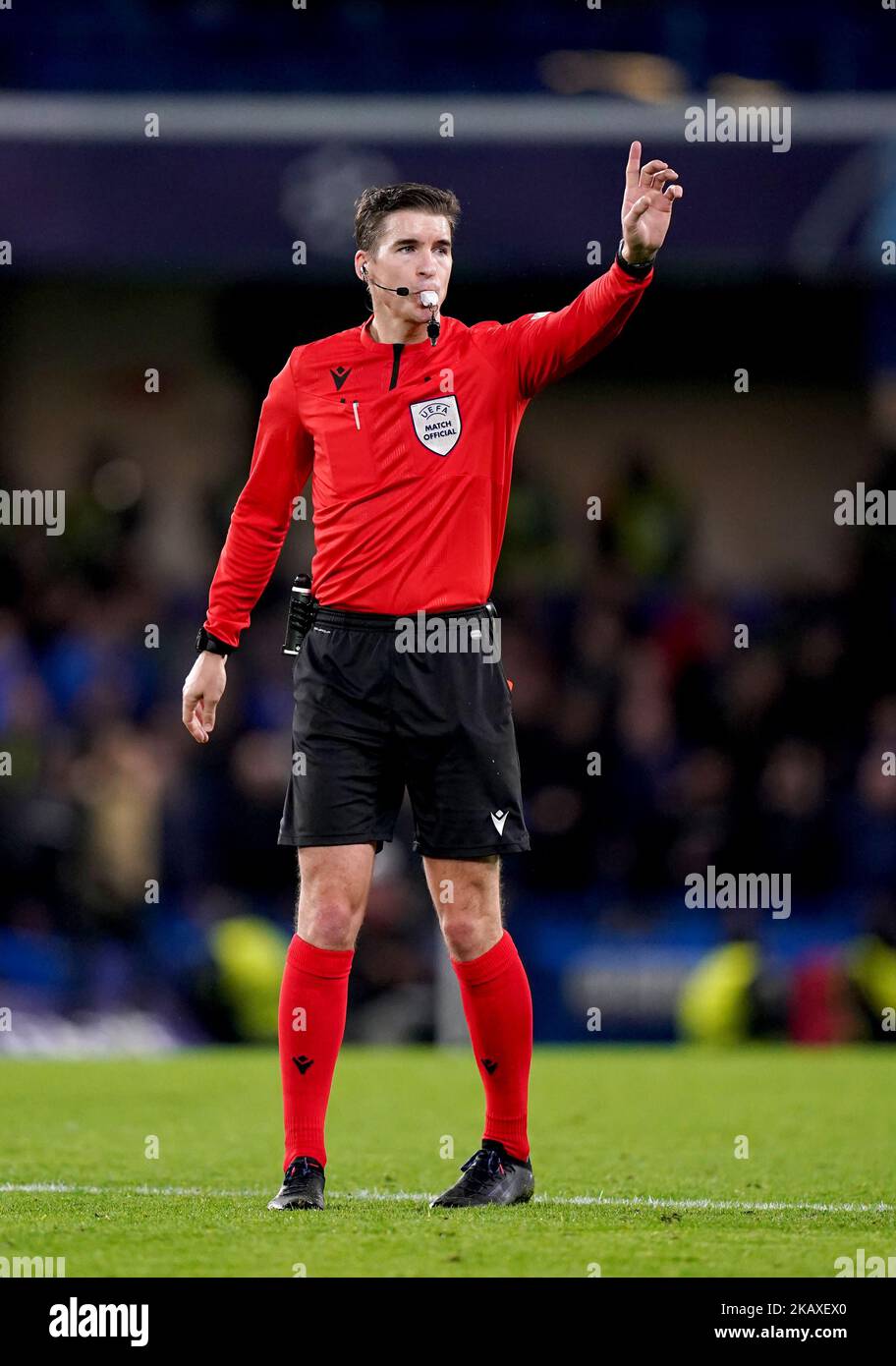Referee Francois Letexier during the UEFA Champions League Group E ...