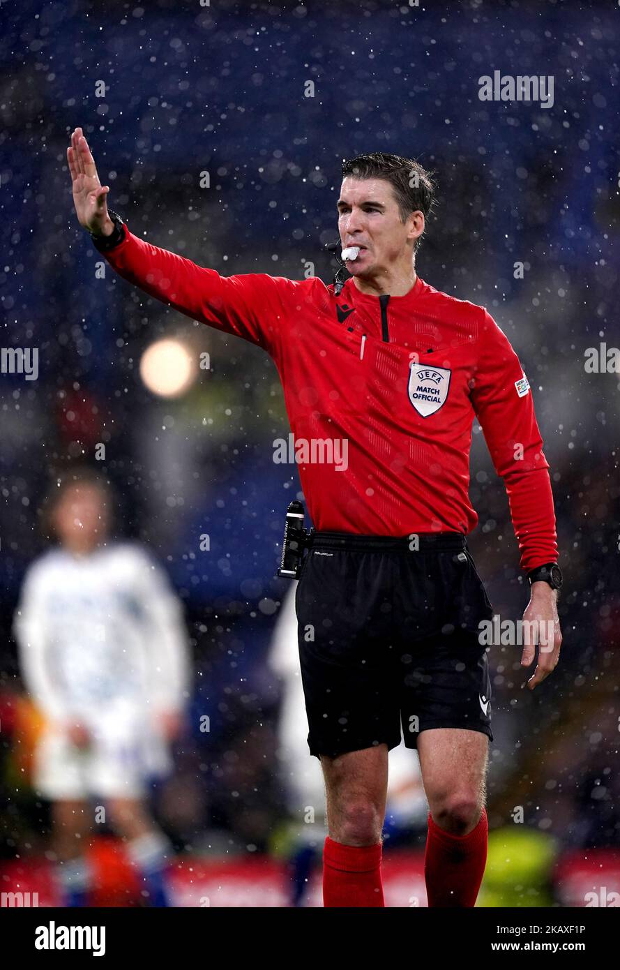 Referee Francois Letexier during the UEFA Champions League Group E ...