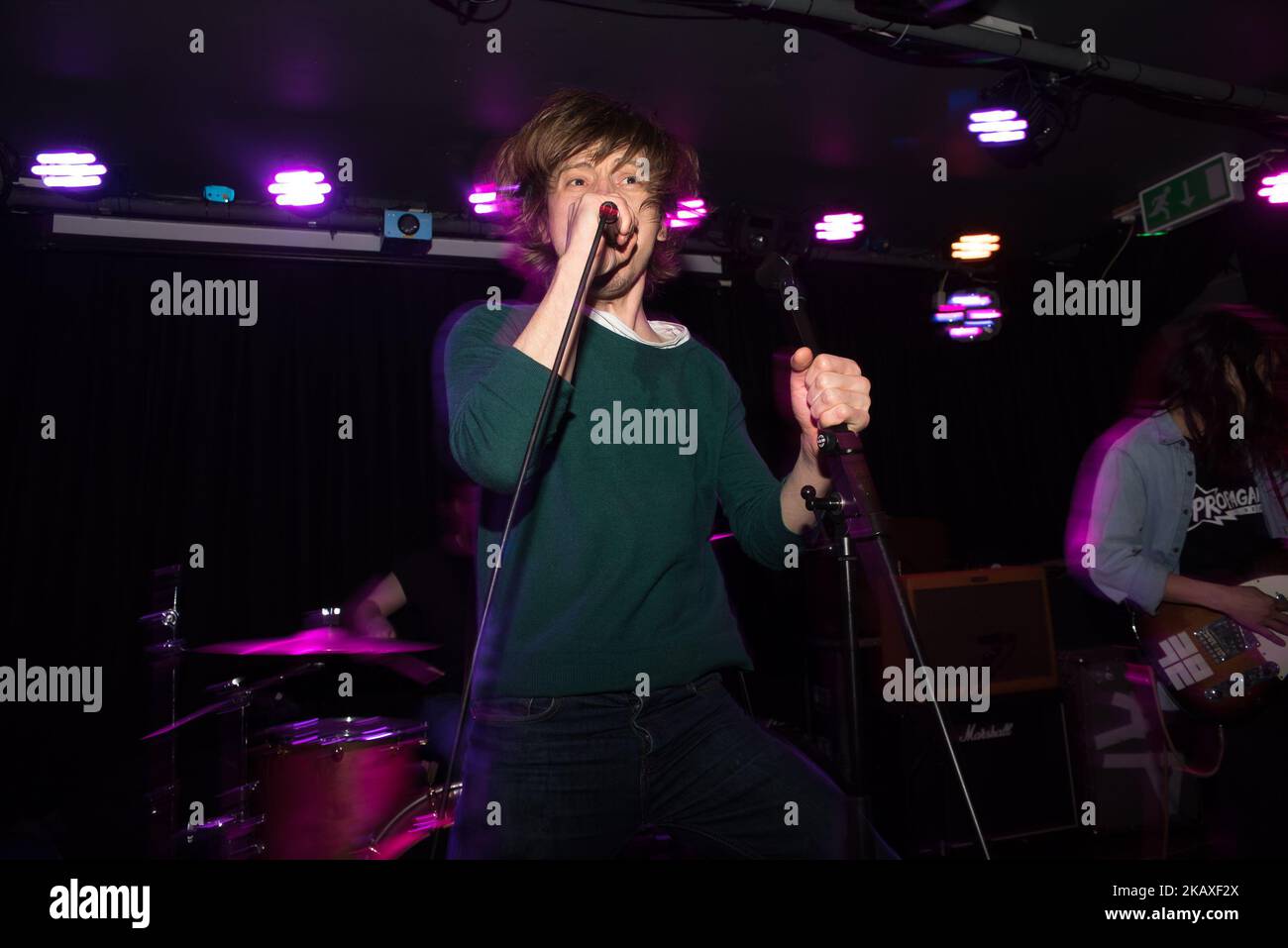 British rock band Moses performs on stage at Water Rats, London on ...