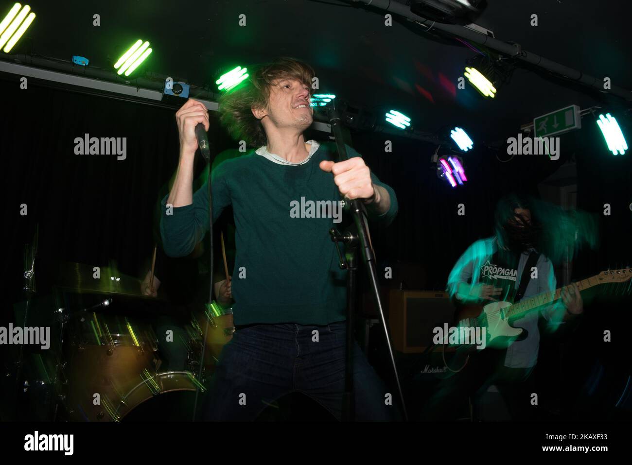 British rock band Moses performs on stage at Water Rats, London on ...