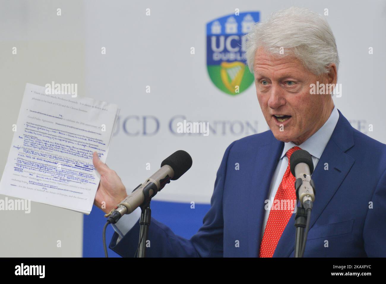 Former US President Bill Clinton delivers keynote address to mark the ...