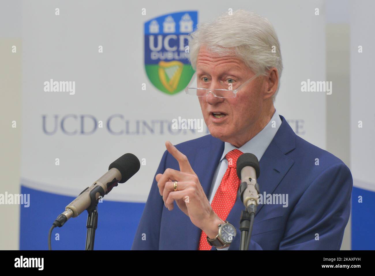 Former US President Bill Clinton delivers keynote address to mark the ...