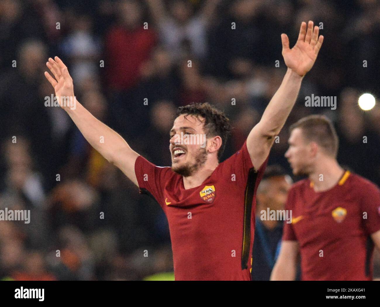 Alessandro Florenzi celebrates the victory during the UEFA Champions ...